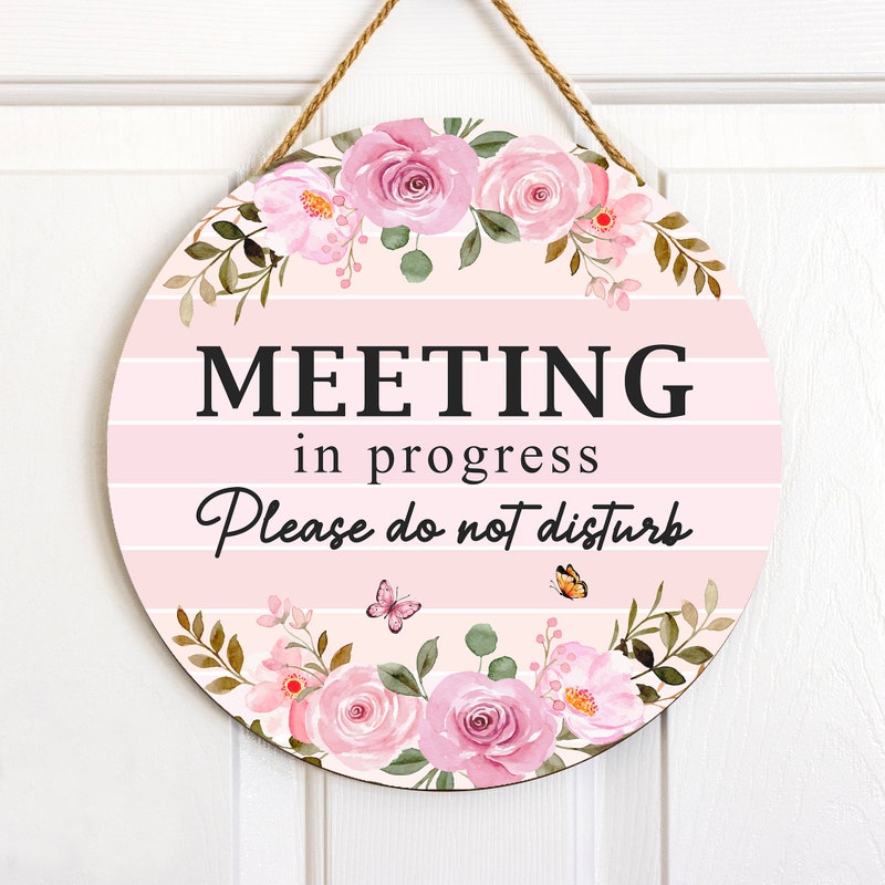 Office Door in a Meeting Signs - Etsy