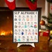 SLP Alphabet, Speech Alphabet Keepsake, Speech Therapy Sign,slp Gift ...