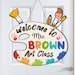 Art Teacher Hanging Door Sign, Art Class Sign, Art Teacher Door Sign ...