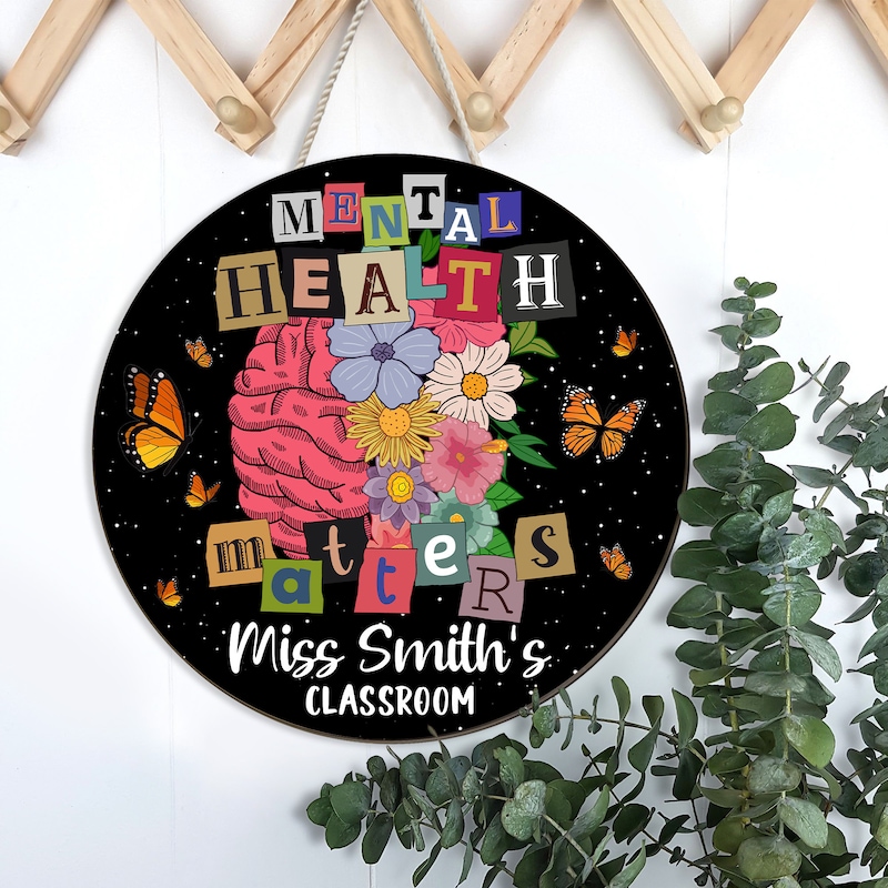 Mental Health Door Decor - Etsy