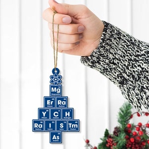 Chemistree Christmas Science Ornament, Science Teacher Gifts, Chemis ...