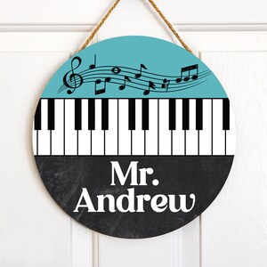 Music Teacher Sign, Music Classroom Door Hanger, Teacher Door Hanger ...