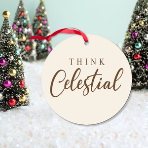 Think Celestial Ornament, Christ Centered Christmas Gift, Relief ...