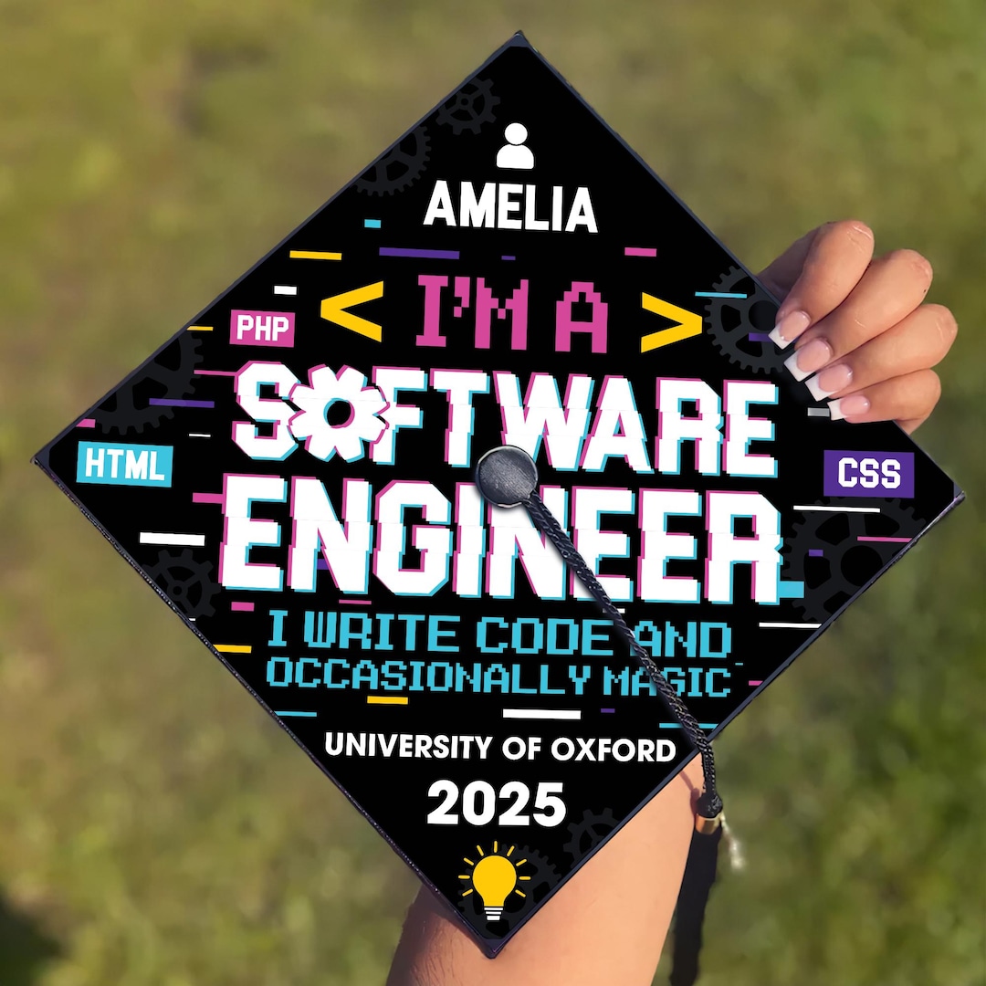 Software Engineer Graduation Cap Topper, Software Engineer Grad Cap ...