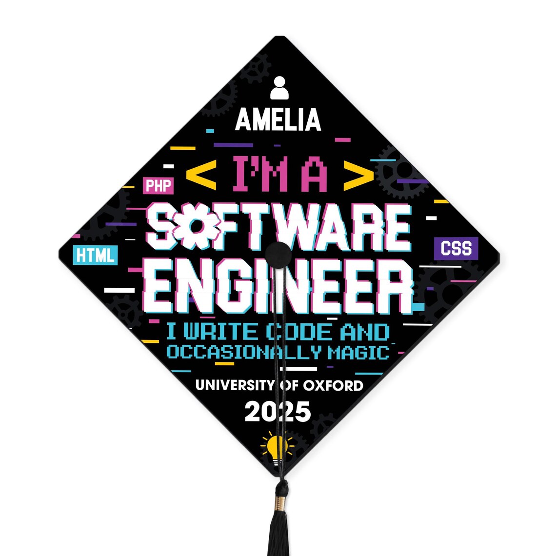 Software Engineer Graduation Cap Topper, Software Engineer Grad Cap ...