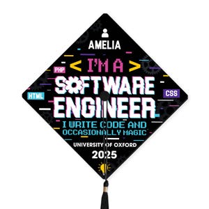 Software Engineer Graduation Cap Topper, Software Engineer Grad Cap ...