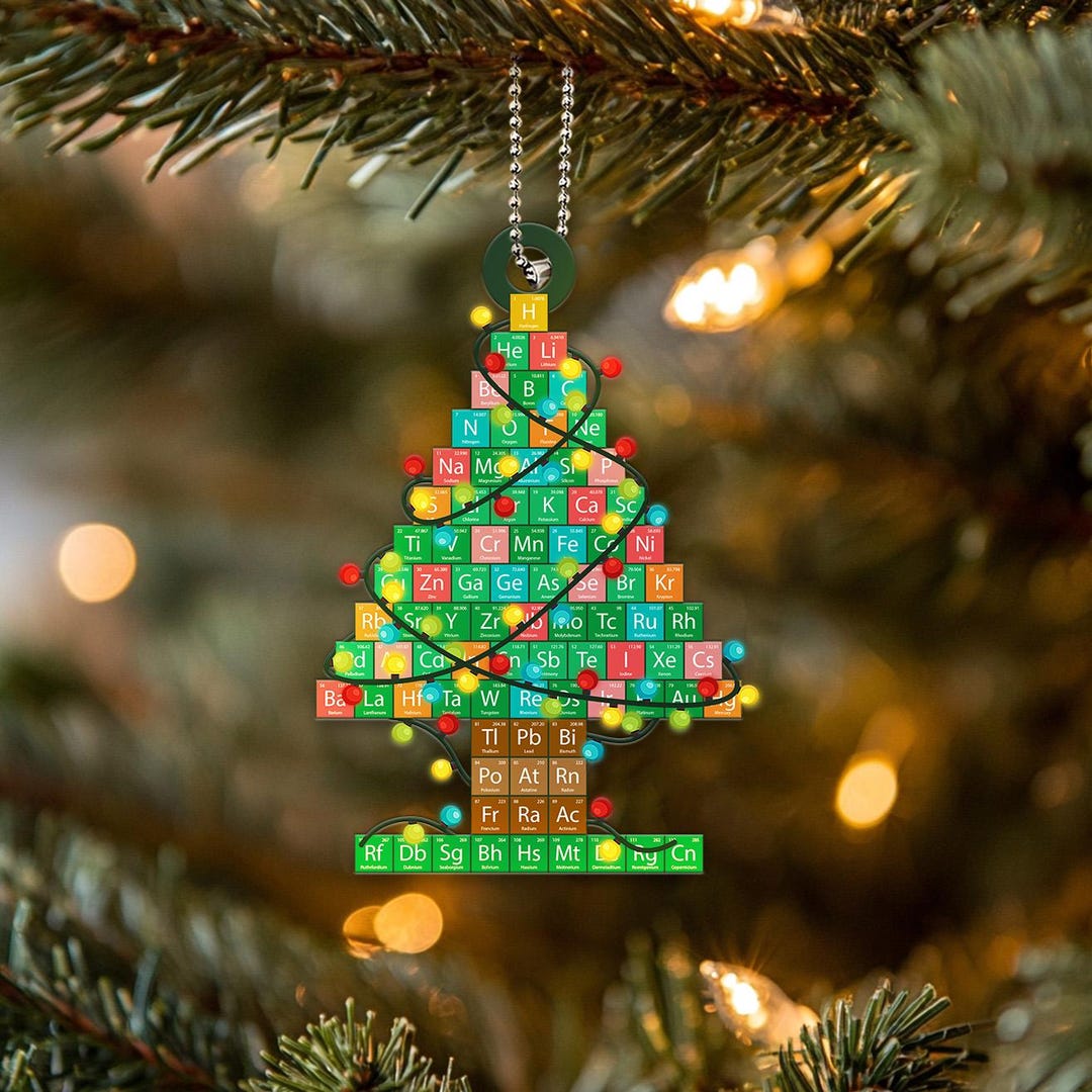 Chemistree Christmas Science Ornament, Science Teacher Gifts, Chemis ...