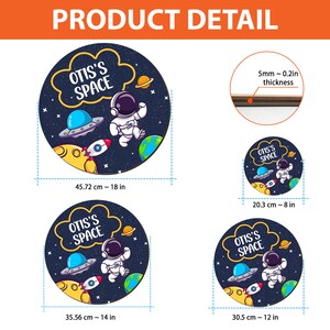 Personalized Space Name Sign, Children's Bedroom Decor, Space Door ...