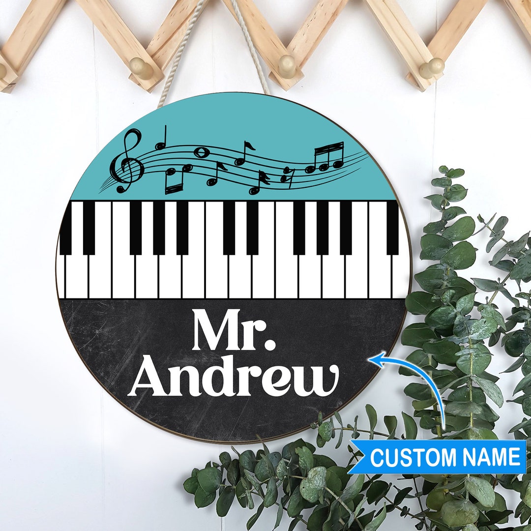 Music Teacher Sign, Music Classroom Door Hanger, Teacher Door Hanger ...