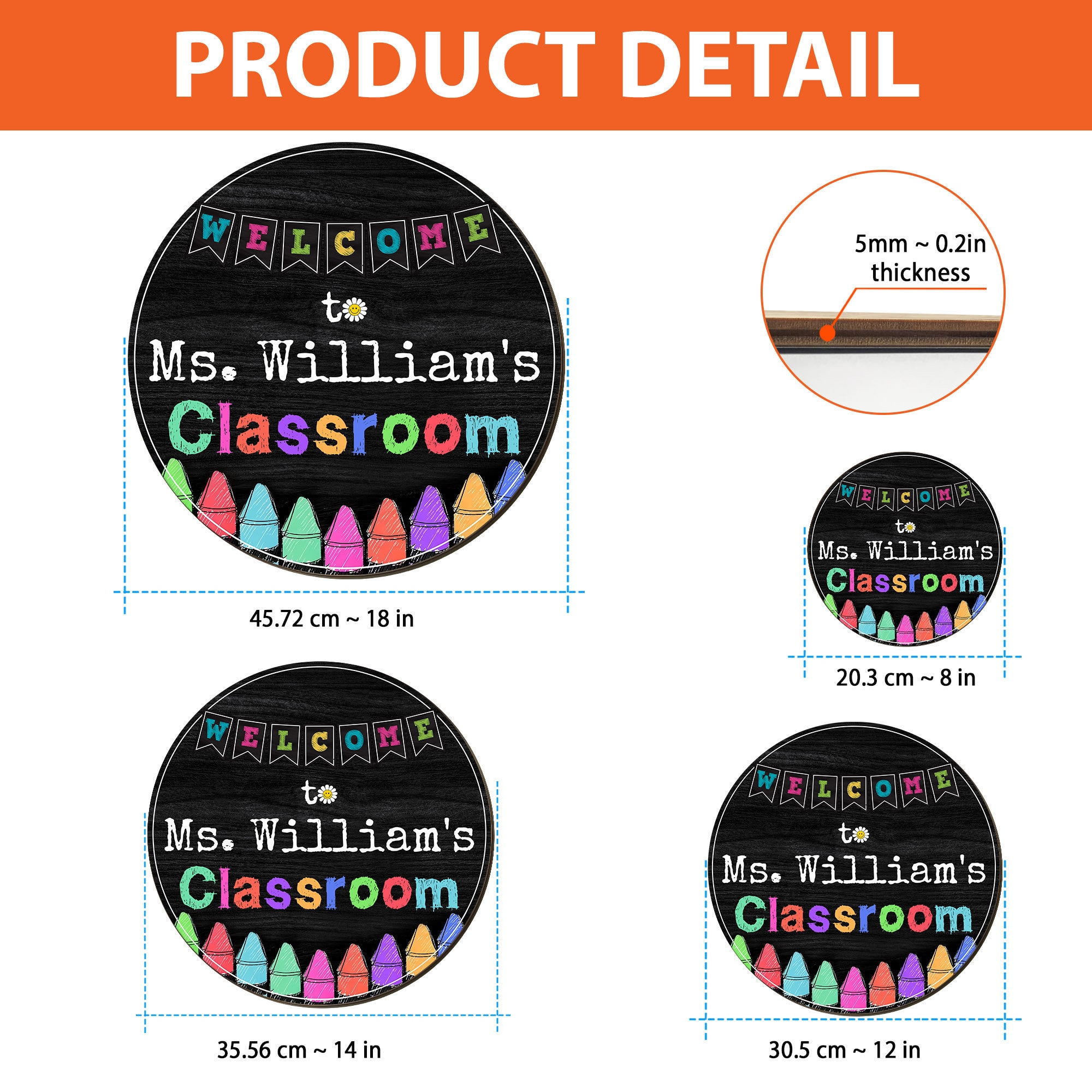 Personalized Teacher Signs for Door Teacher Name Door Sign - Etsy