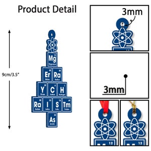 Chemistree Christmas Science Ornament, Science Teacher Gifts, Chemis ...