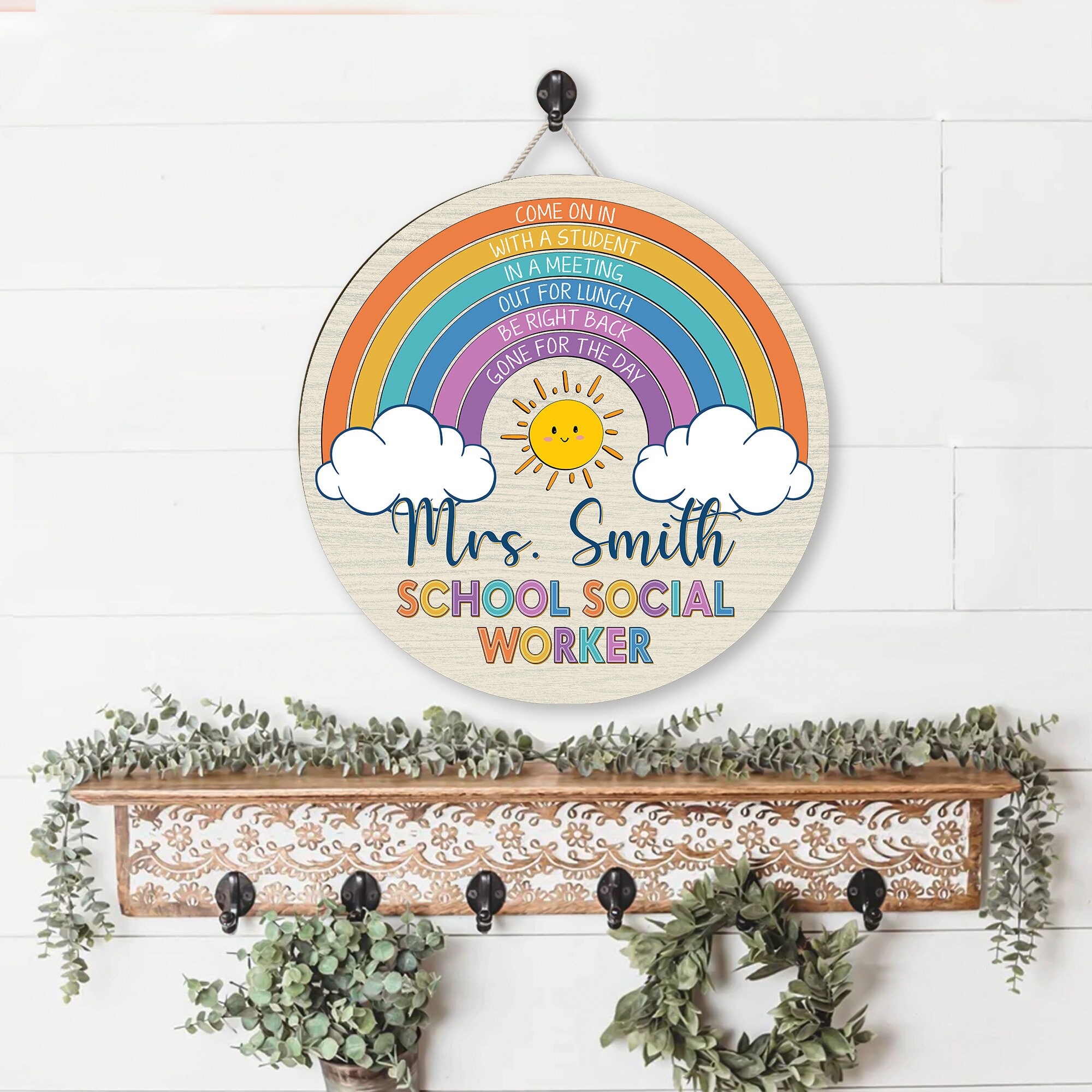 Personalized Welcome Sign School Social Worker Office Sign - Etsy