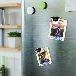 Fridge Photo Magnet, Custom Graduation Photo Magnet,graduation Gift ...