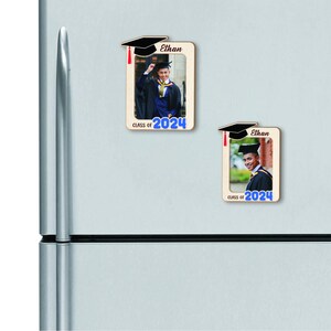 Fridge Photo Magnet, Custom Graduation Photo Magnet,graduation Gift ...