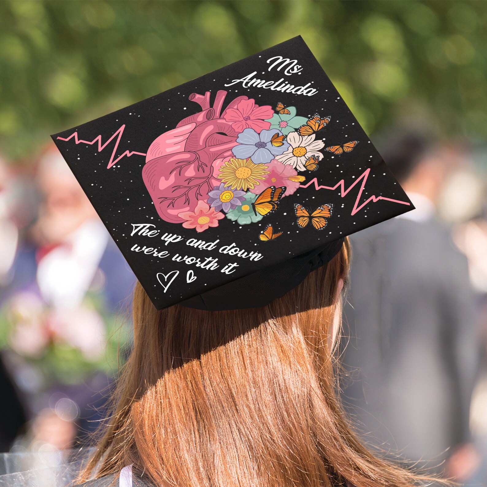 Custom Nursing Graduation Cap Topper, Personalized Grad Cap Topper for ...
