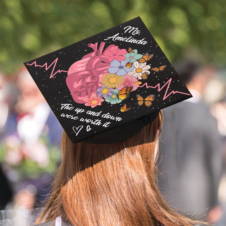 Custom Nursing Graduation Cap Topper, Personalized Grad Cap Topper for ...