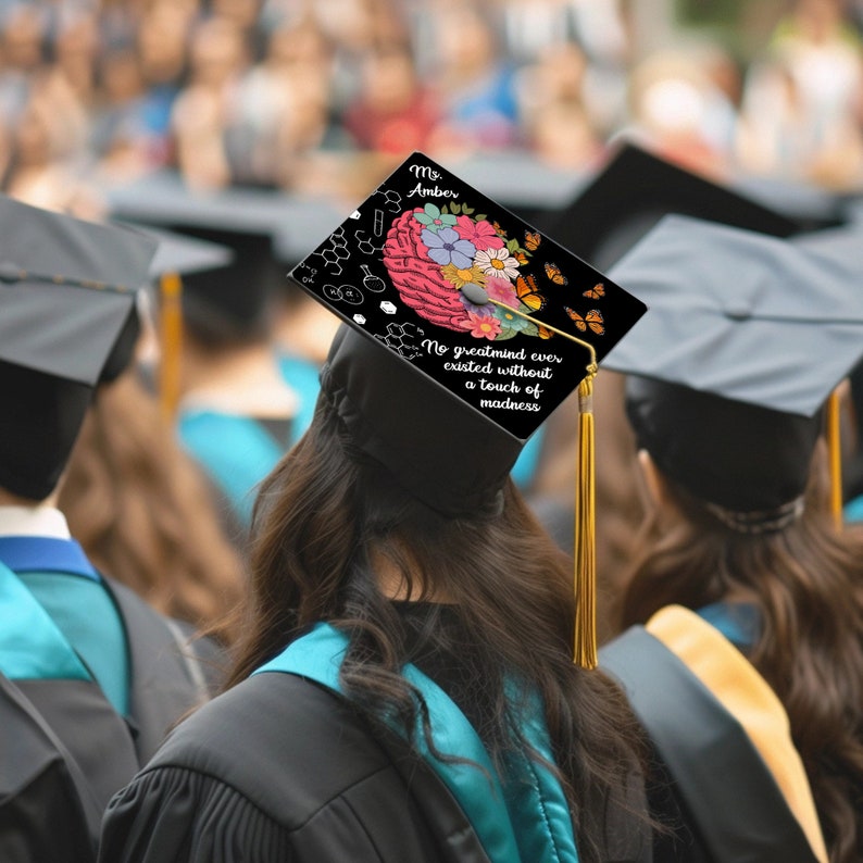 Personalized Psychologist Graduation Cap Topper, Mental Health ...
