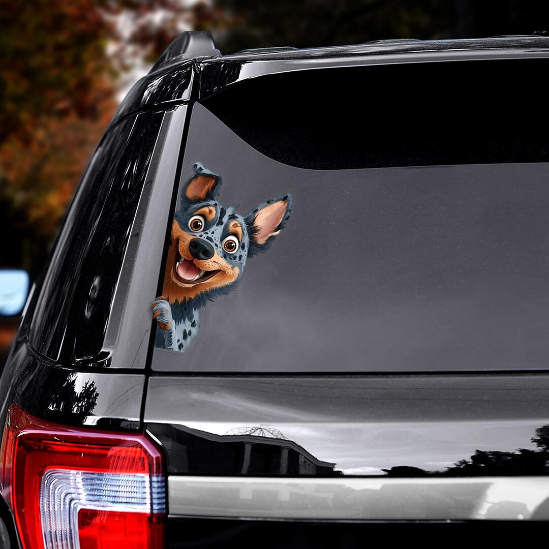 Australian Cattle Dog Car Sticker, Dog Lover Gifts, Dog Car Sticker ...