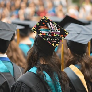Custom Social Worker Graduation Cap Topper, Personalized Grad Cap ...