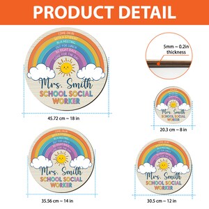 Personalized Welcome Sign, School Social Worker Office Sign, Social ...