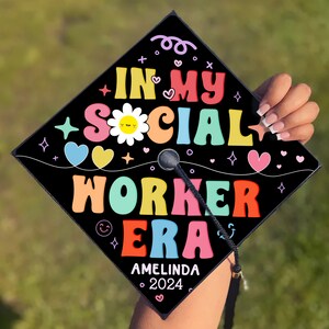 In My Social Worker Era Graduation Cap Topper, Social Worker Grad Cap ...