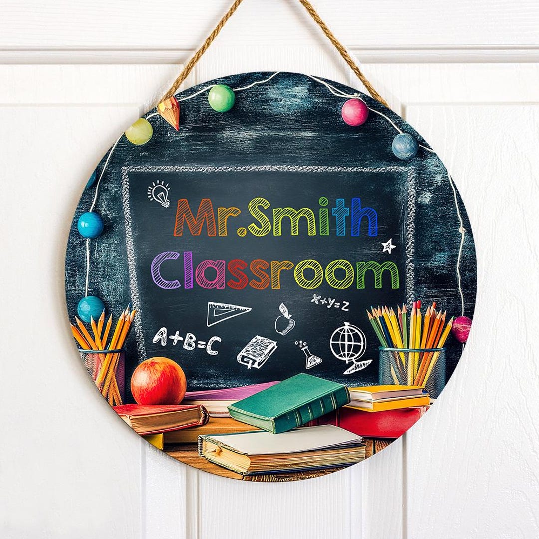 Teacher Welcome Sign, Classroom Decor, Teacher Room Decoration ...