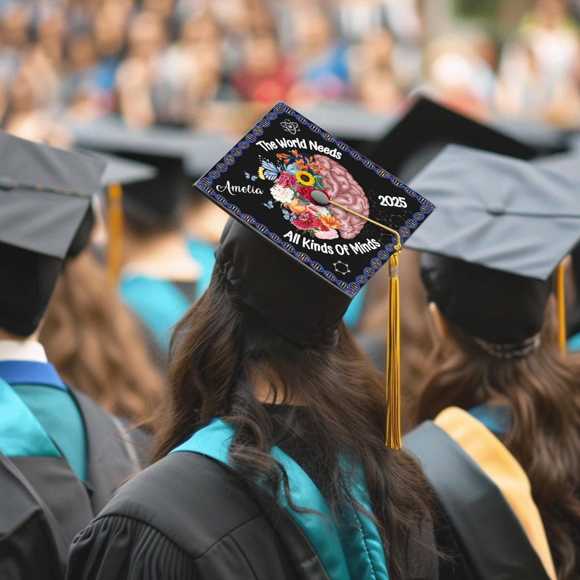 Personalized Psychologist Graduation Cap Topper, Mental Health ...