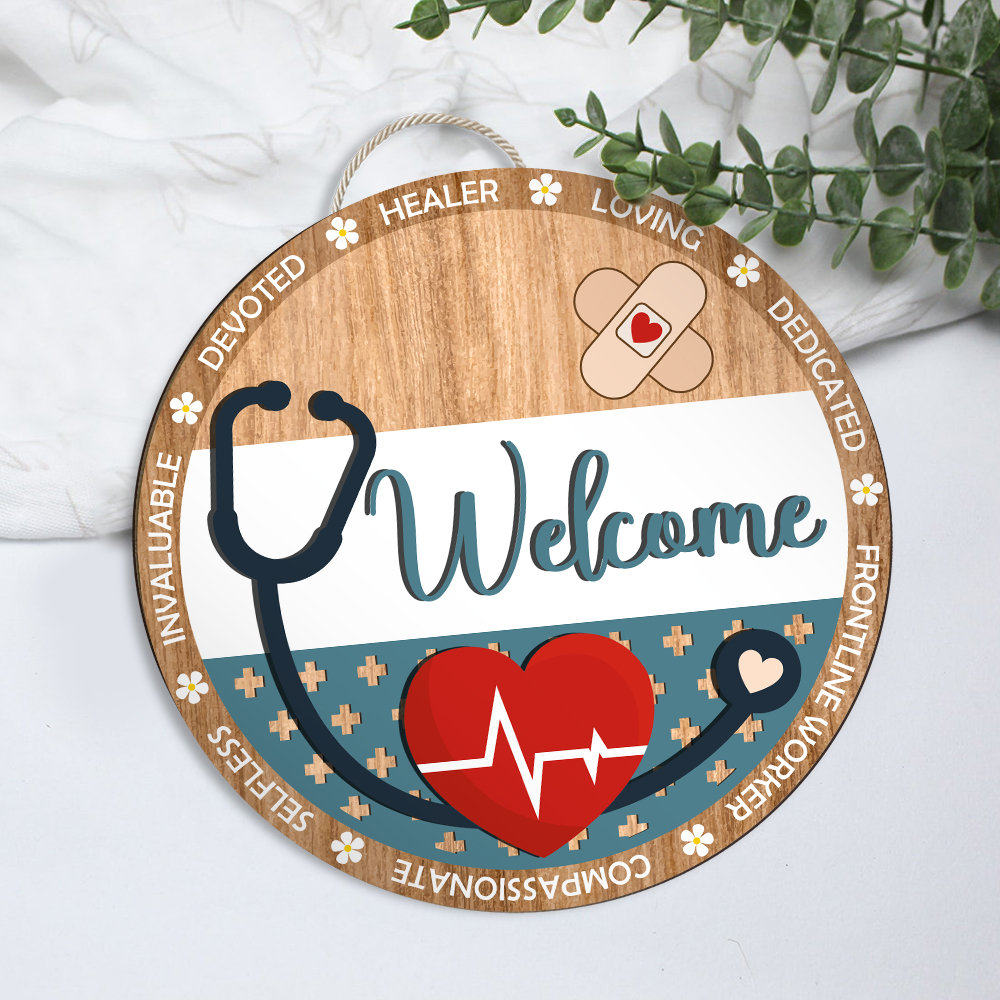 Personalized Nurse Door Hanger, Nurse Door Sign, New Nurse Gift, School ...