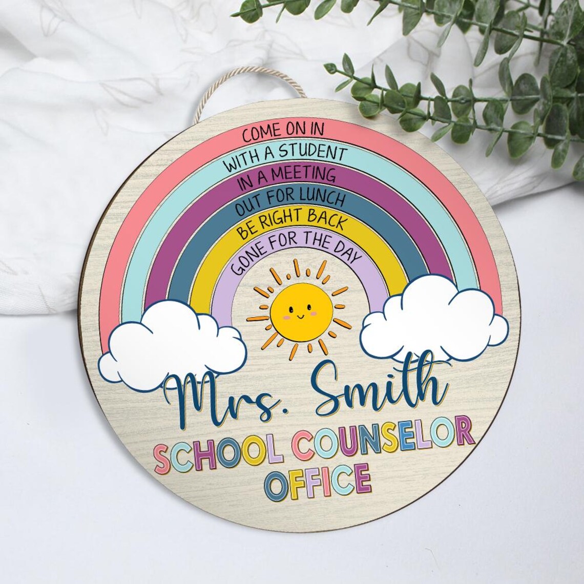School Counselor Office Sign, Counselor Office Door Hanger, Teacher ...