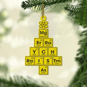 Chemistree Christmas Science Ornament, Science Teacher Gifts, Chemis ...
