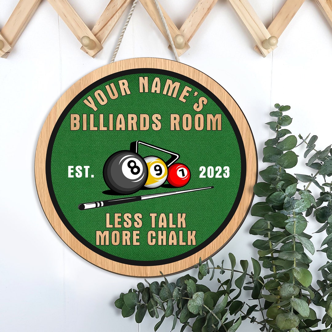 Custom Billiards Wood Sign, Personalized Snooker Player Name Sign, Pool ... Custom Billiards Wood Sign, Personalized Snooker Player Name Sign, Pool ...