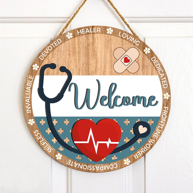 Personalized Nurse Door Hanger, Nurse Door Sign, New Nurse Gift, School ...