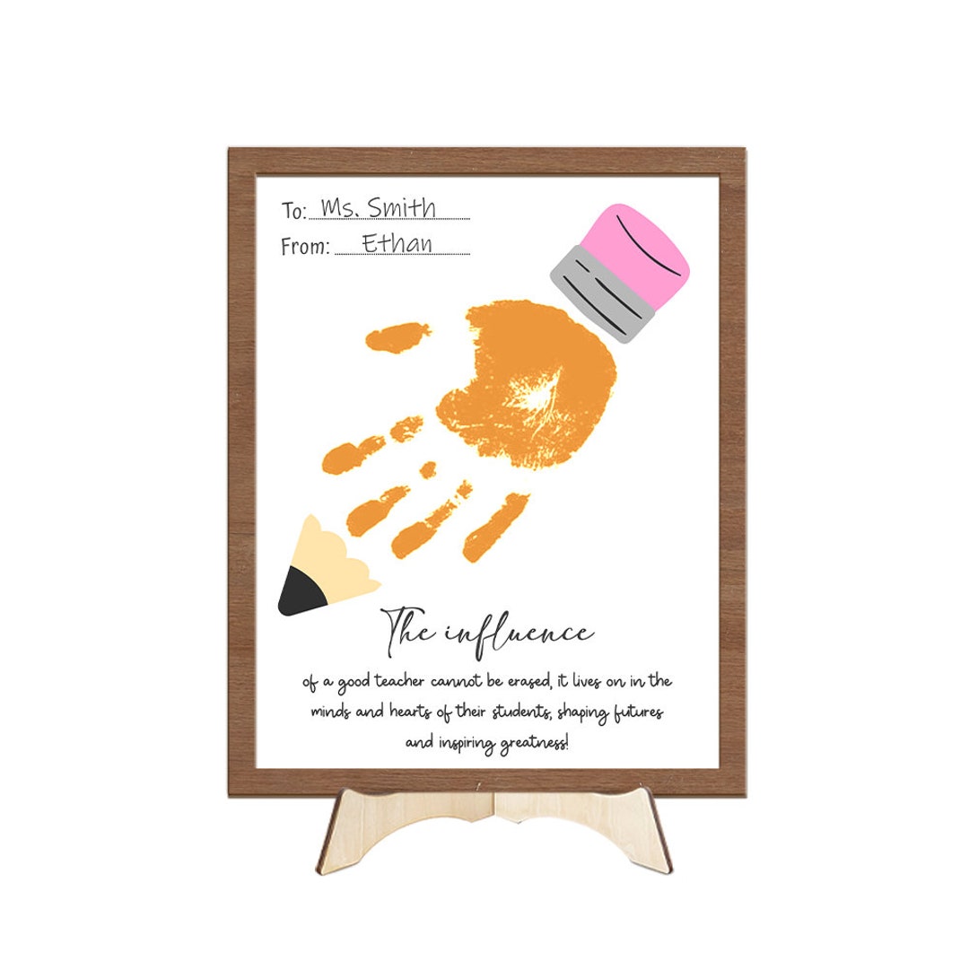 Teacher Appreciation Handprint Gift, the Influence of a Good Teacher ...