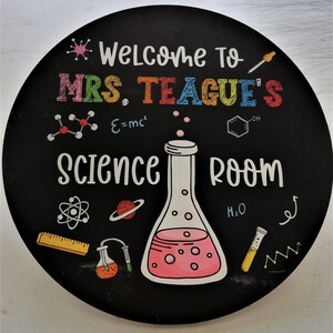Science Teacher,teacher Door Sign,teacher Name Sign,back to School ...