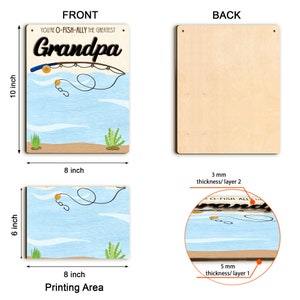 Baby DIY Handprint Gift for Fishing Grandpa From Granddaughter Grandson ...