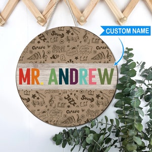 Music Teacher Sign, Music Classroom Door Hanger, Teacher Door Hanger ...