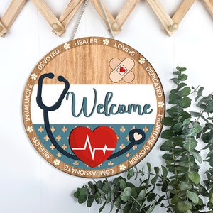 Personalized Nurse Door Hanger, Nurse Door Sign, New Nurse Gift, School ...