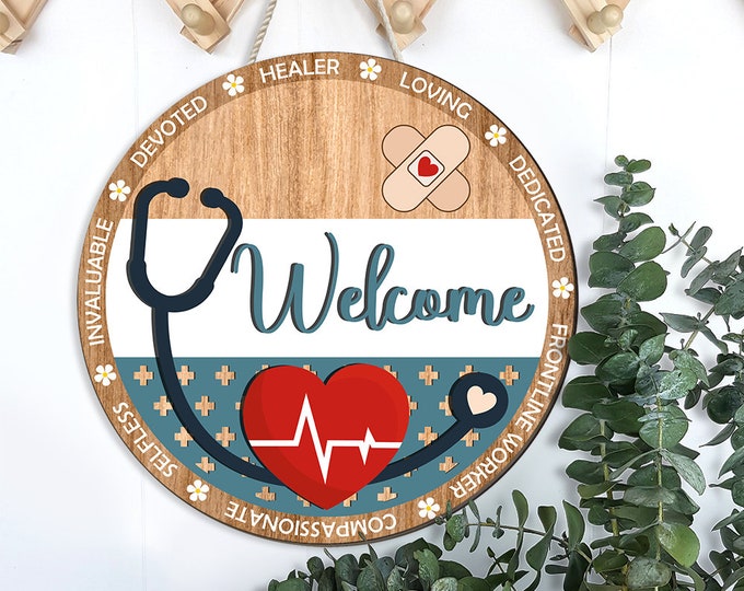 Personalized Nurse Door Hanger, Nurse Door Sign, New Nurse Gift, School ...