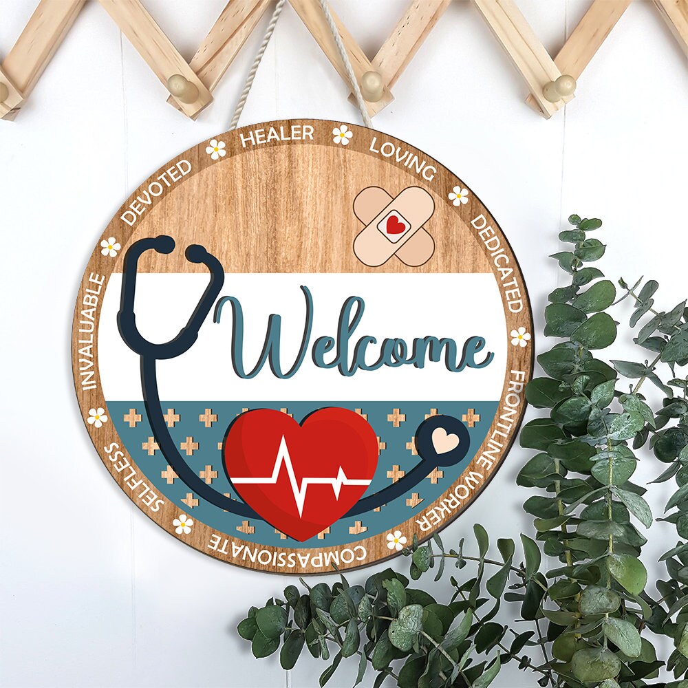 Personalized Nurse Door Hanger, Nurse Door Sign, New Nurse Gift, School ...
