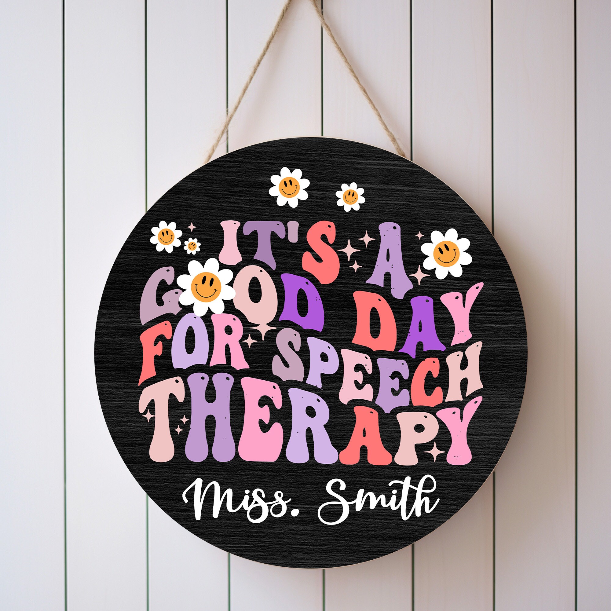 Speech Therapist Door Sign, Speech Therapy Decor,speech Therapy Door ...