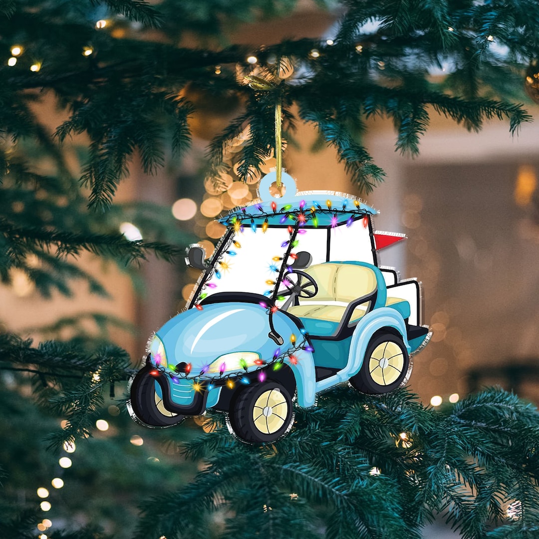 Golf Cart Ornament, Golf Carts Christmas Ornaments 2024, Gift for ...