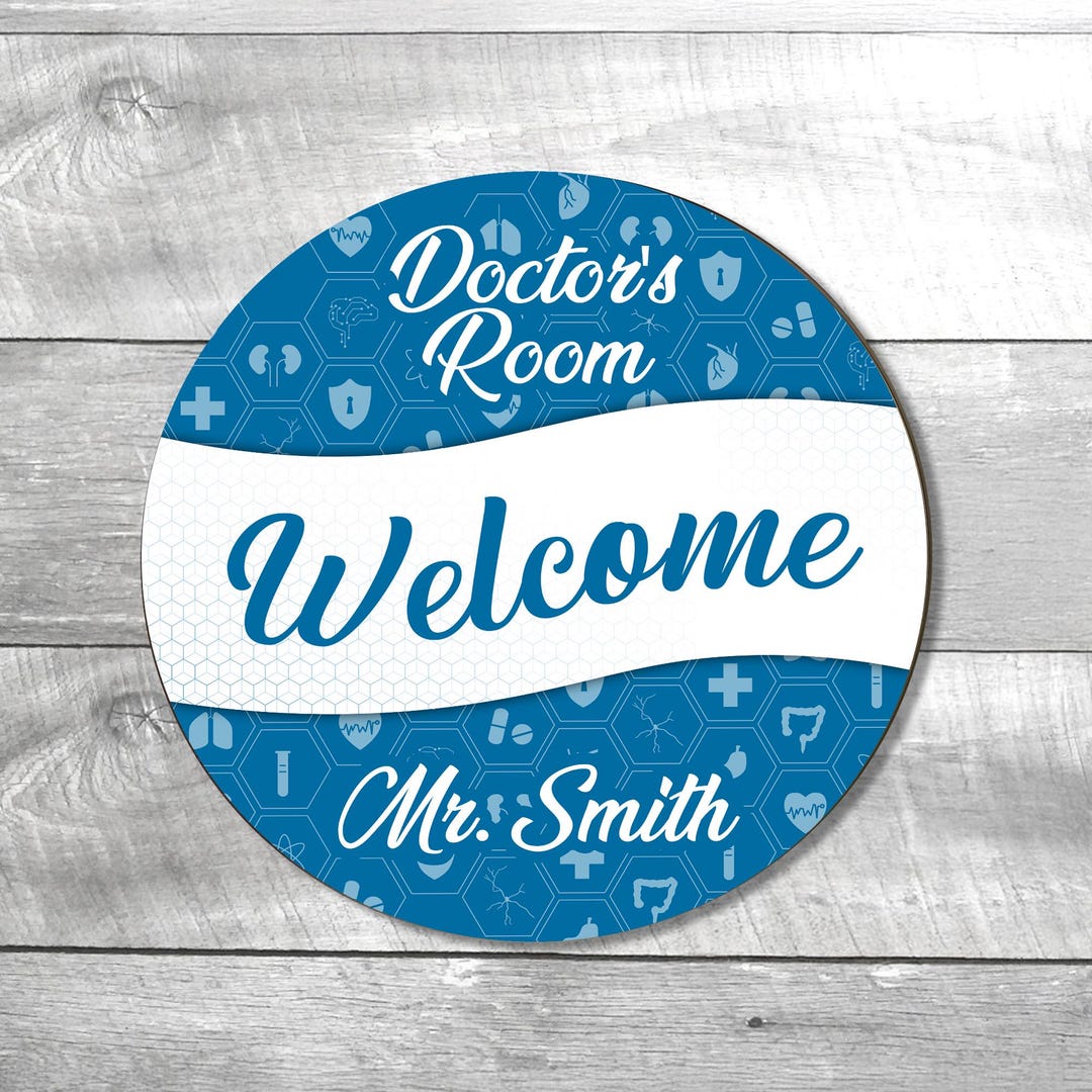 Doctor's Room Welcome Sign, Room Decor, Door Decoration, Doctor's Room ...