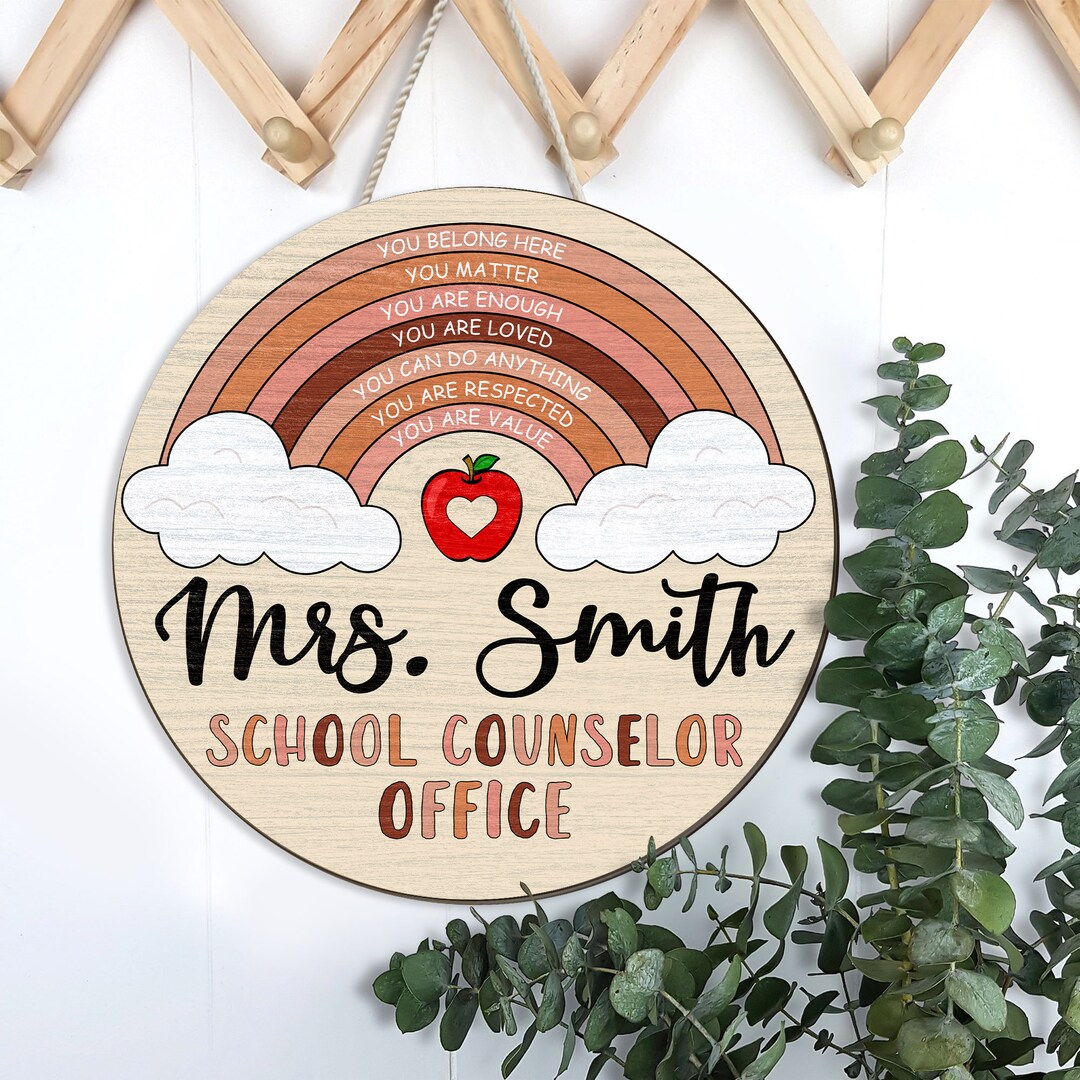 Personalized Welcome Sign, School Social Worker Office Sign, Social ...