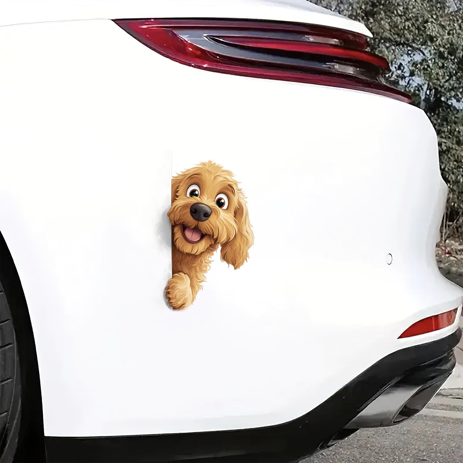 Goldendoodle Dog Car Sticker, Dog Lover Gifts, Goldendoodle Dog Car ...