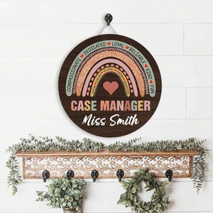 Personalized Case Manager Welcome Sign, Case Management Office Sign ...