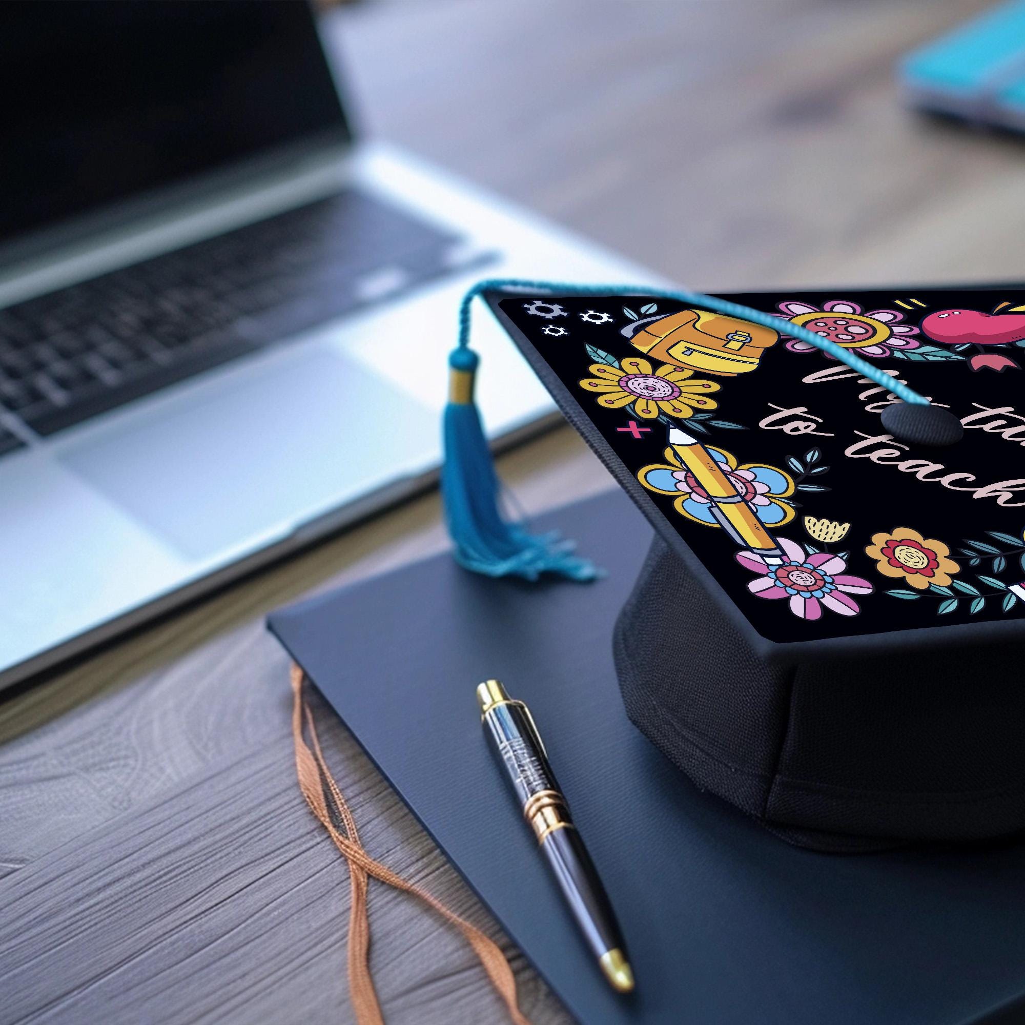 My Turn to Teach Graduation Cap Topper, Time to Teach Grad Cap Topper ...