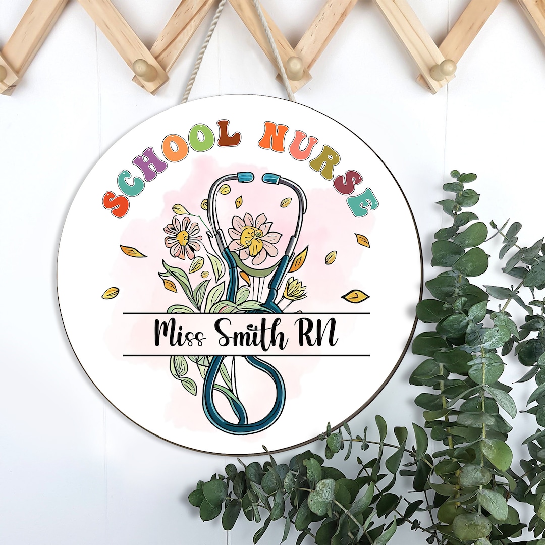 Nurse Door Sign New Nurse Gift School Nurse Sign - Etsy