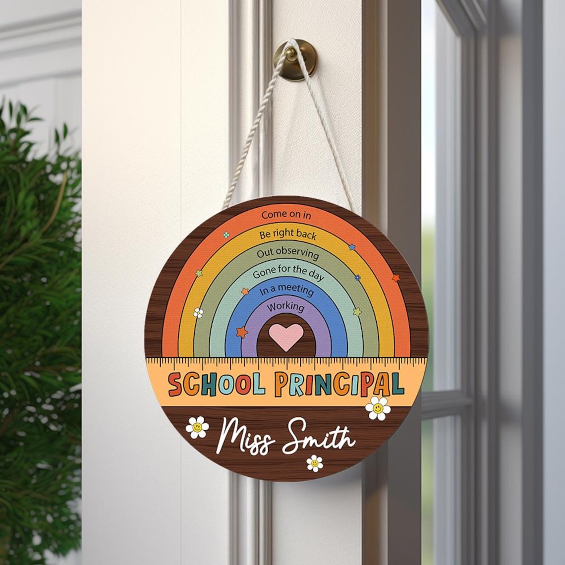 Personalized School Principal Door Sign, Principal Counselor Gift ...