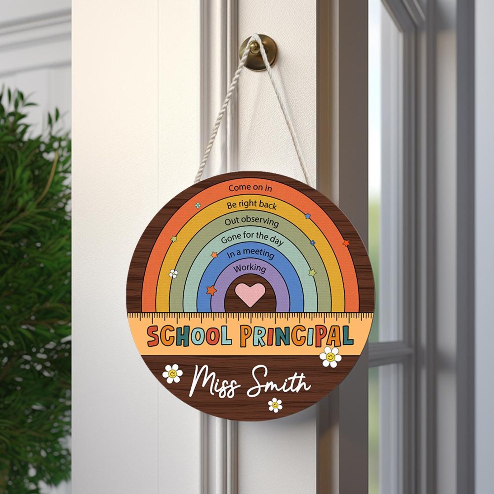 Personalized School Principal Door Sign, Principal Counselor Gift ...