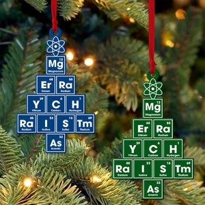 Chemistree Christmas Science Ornament, Science Teacher Gifts, Chemis ...
